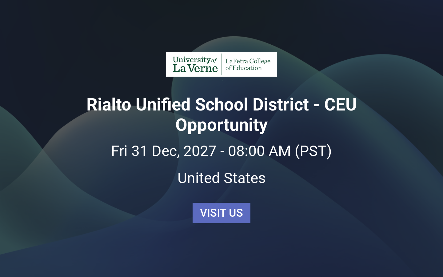 Rialto Unified School District - CEU Opportunity